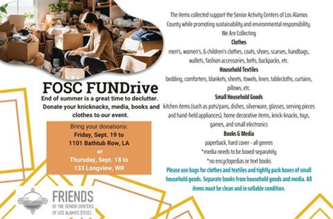 Senior Center FUNDrive Los Alamos County Visit